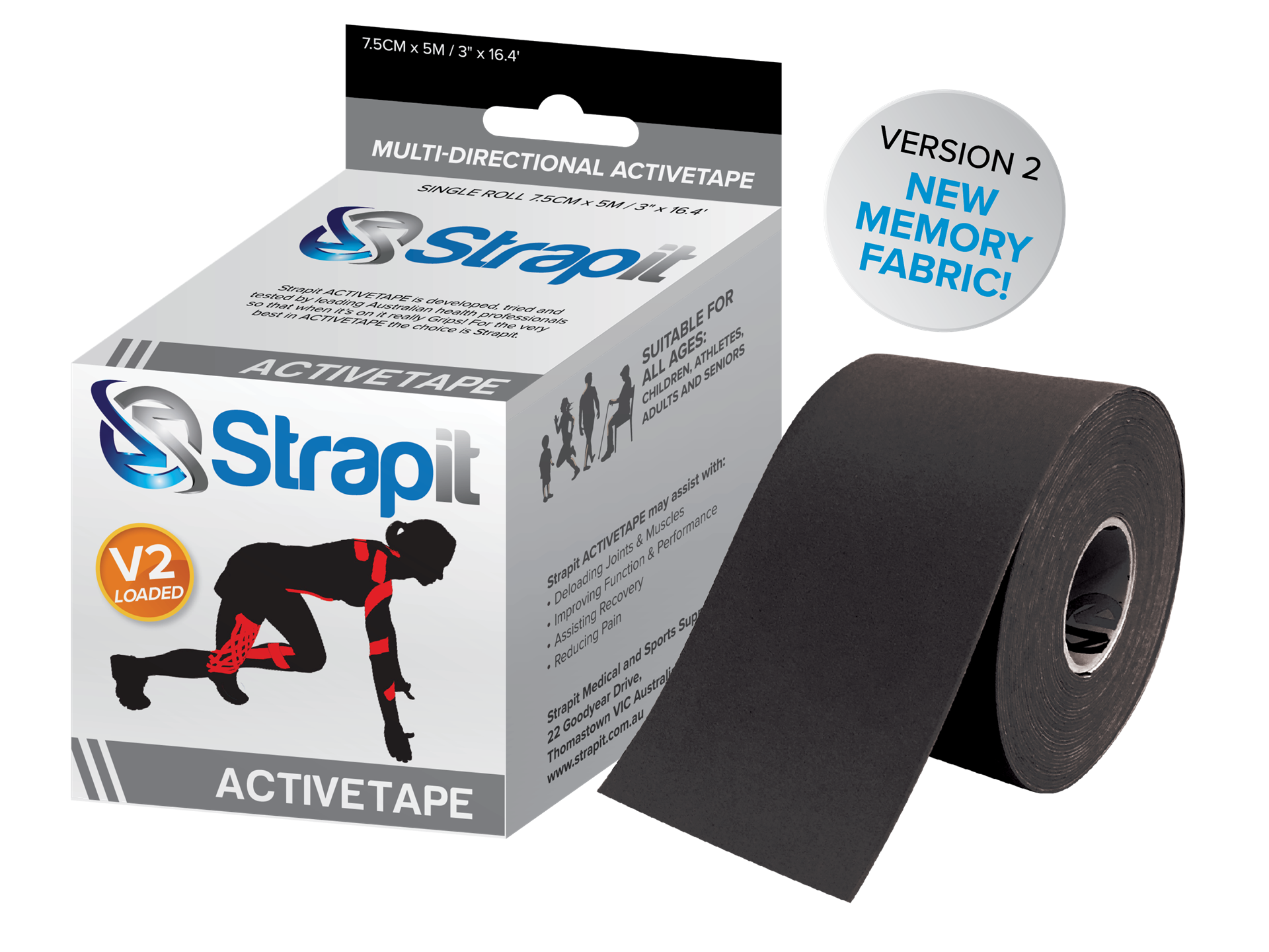 Strapit V2 Activetape 75mm | OPC Health