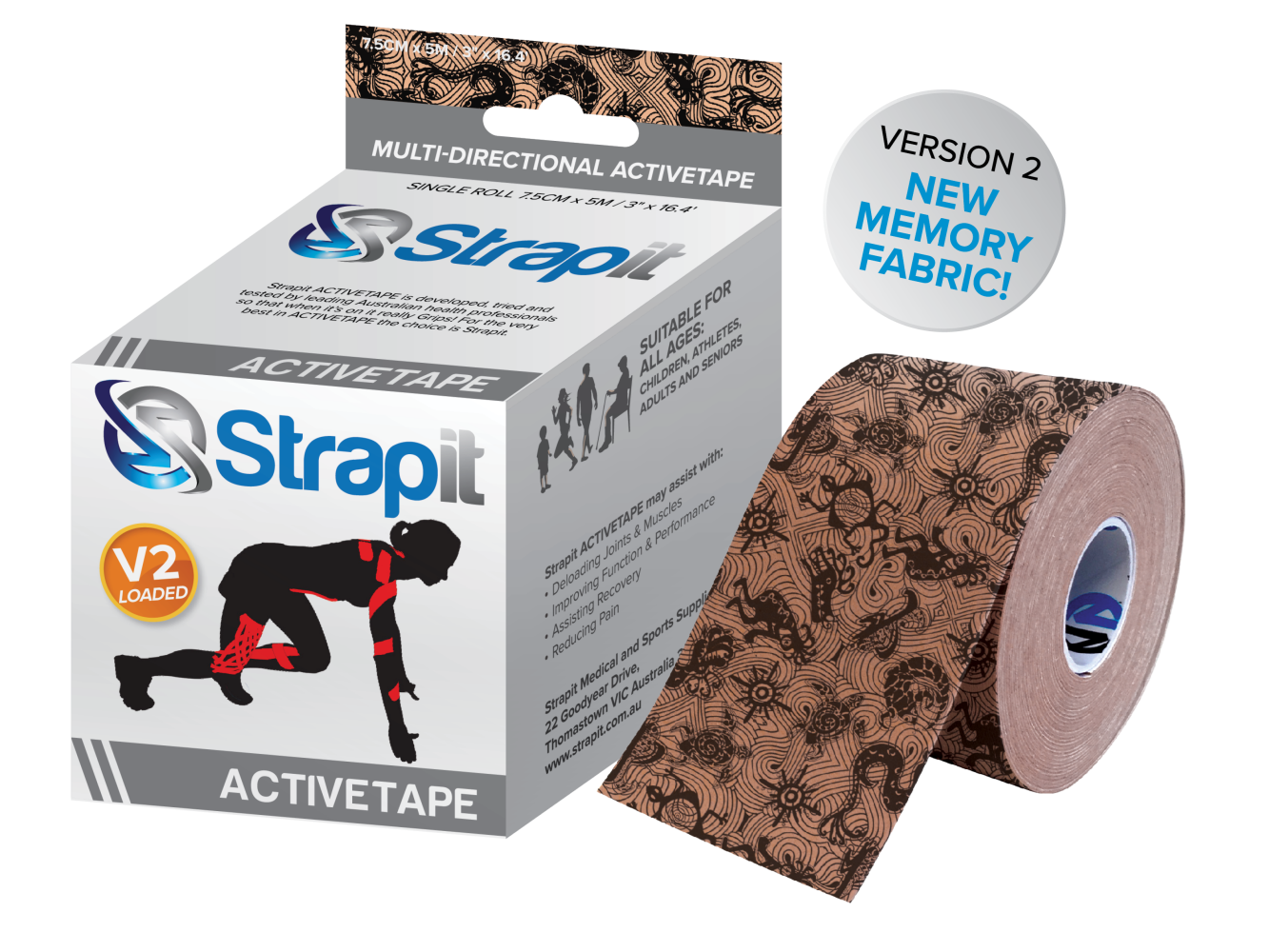 Strapit V2 Activetape 75mm | OPC Health