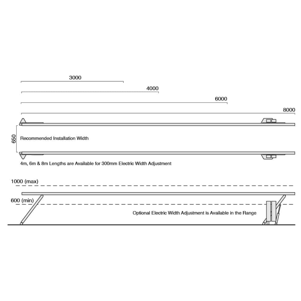 Parallel Bars Electric Height 60CM 100CM | OPC Health